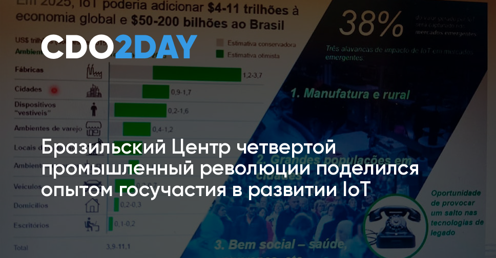 Бразильский Центр четвертой промышленный революции поделился опытом госучастия в развитии IoT ...